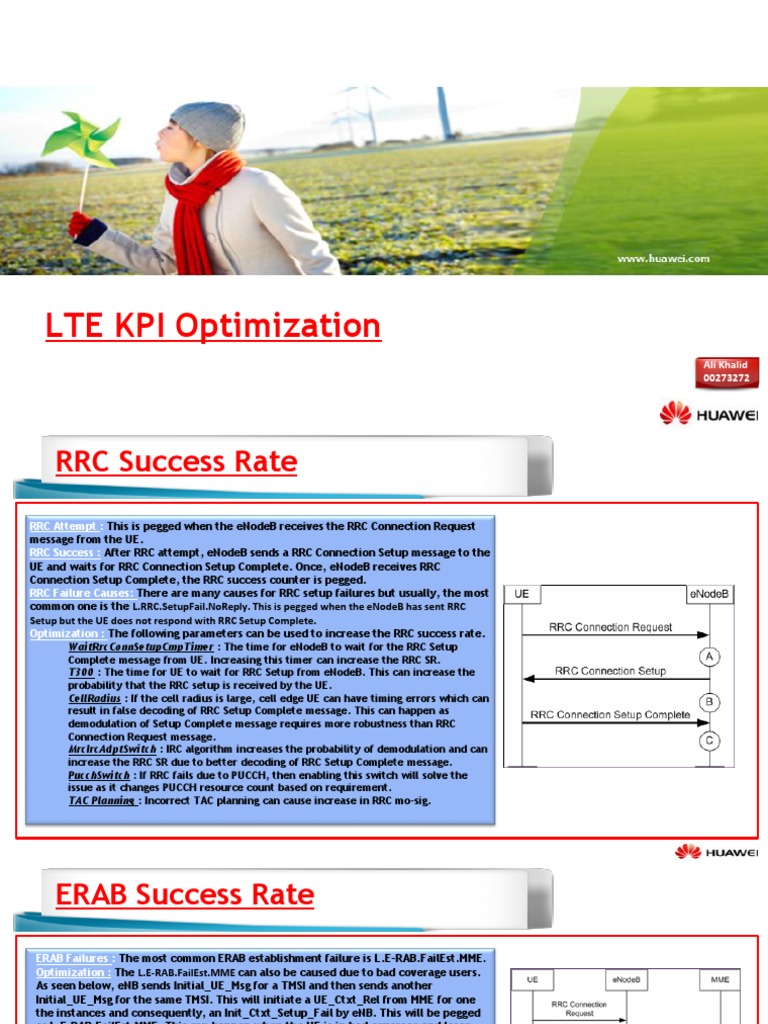LTE KPI Optimization | PDF | Telecommunications | Data Transmission