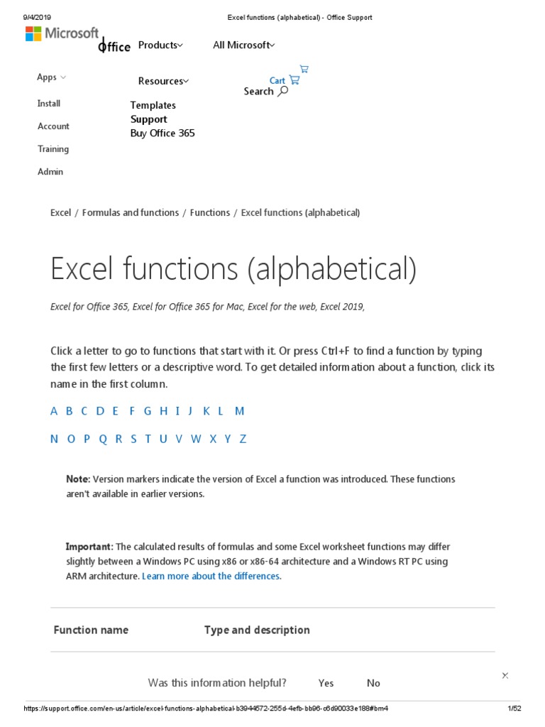 Excel Functions Pdf Trigonometric Functions Microsoft Excel