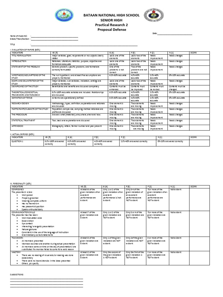 PR2 Proposal Defense | PDF | Hypothesis | Science