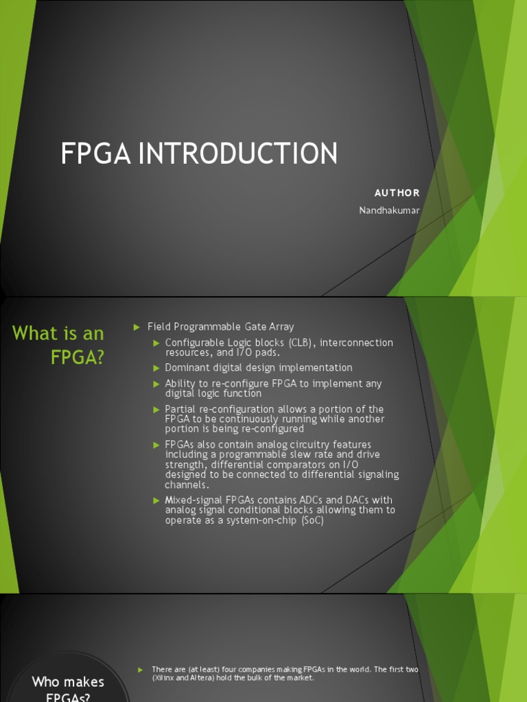 FPGA Overview and Design Process | PDF | Field Programmable Gate Array ...