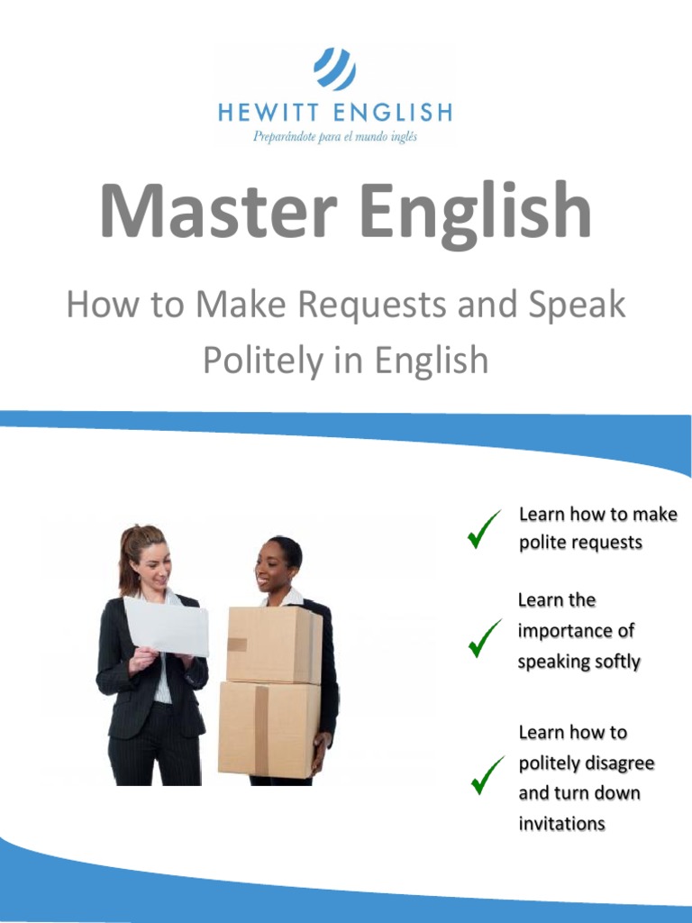 How To Speak Politely in English PDF | PDF | English Language