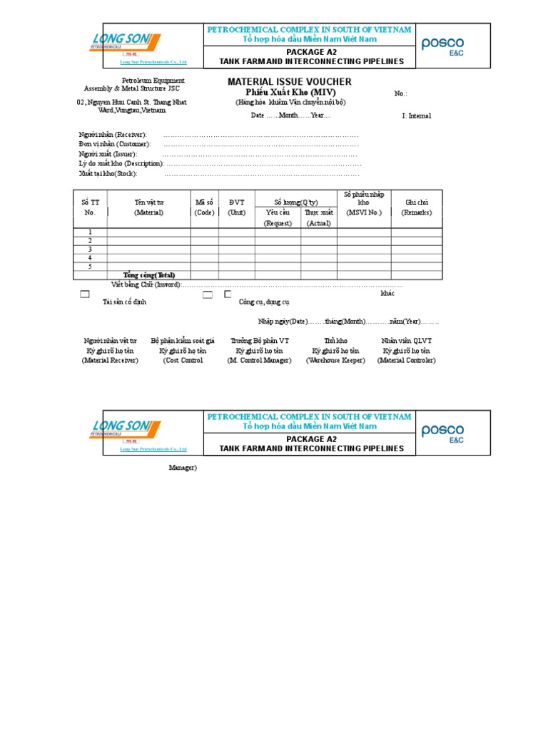 10.material Issue Voucher | PDF