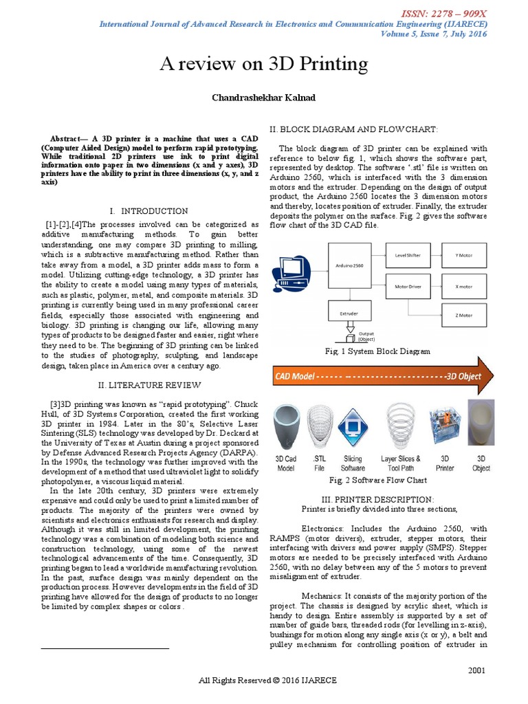 3D Printing Overview | PDF | 3 D Printing | 3 D Modeling