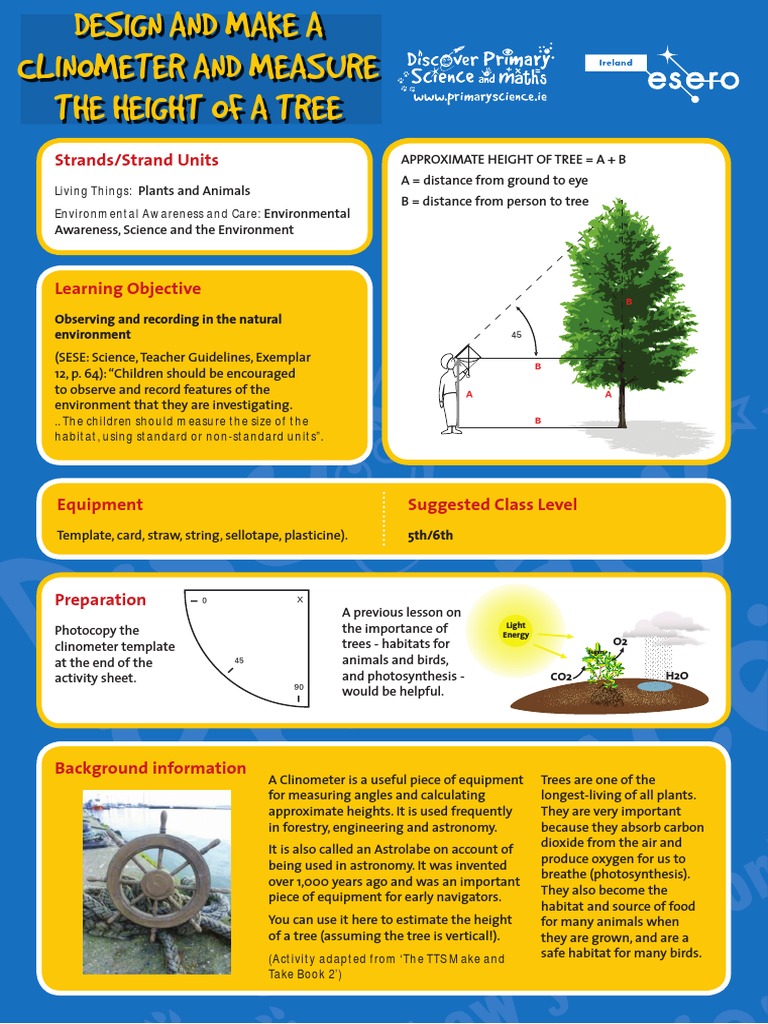 Measure Tree Height with a Clinometer | PDF | Trees | Nature