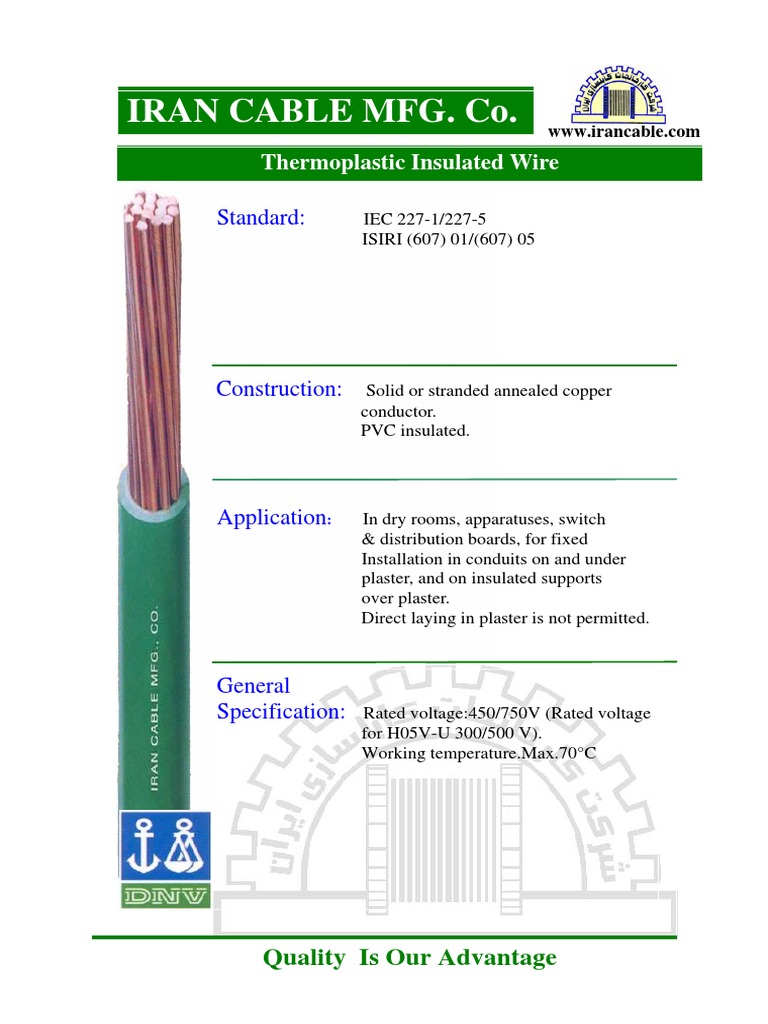 Iran Cable Mfg. Co.: Standard | PDF | Computers