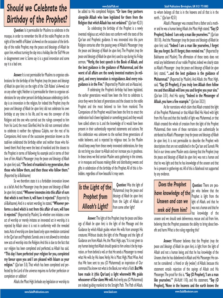 Common Doubts Muhammad | Download Free PDF | Prophets And Messengers In ...