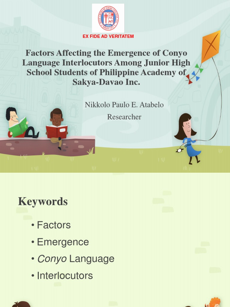 Factors Affecting The Emergence of Conyo Language Interlocutors Among ...