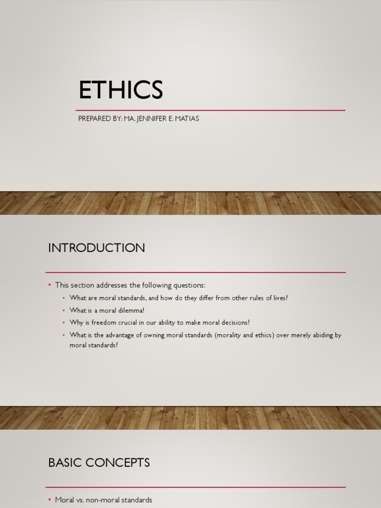 Ethics 1 | PDF | Value (Ethics) | Morality