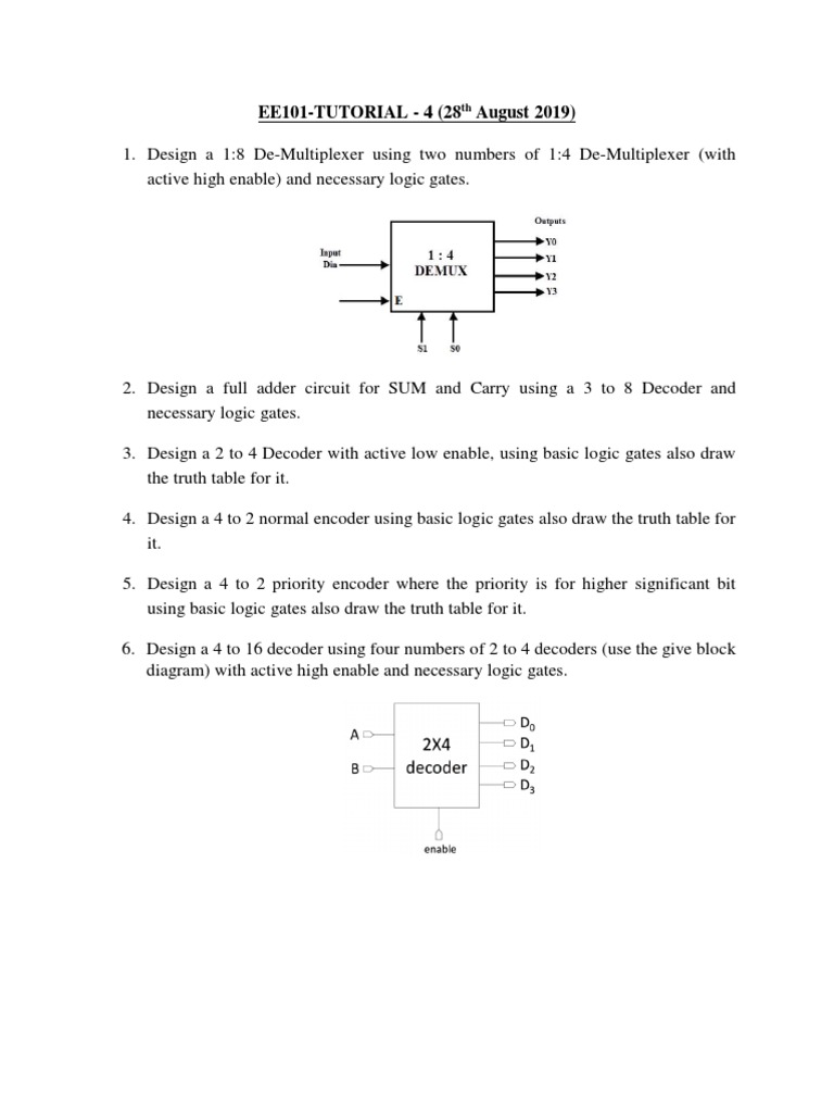 Ee101 Tutorial 4 | PDF