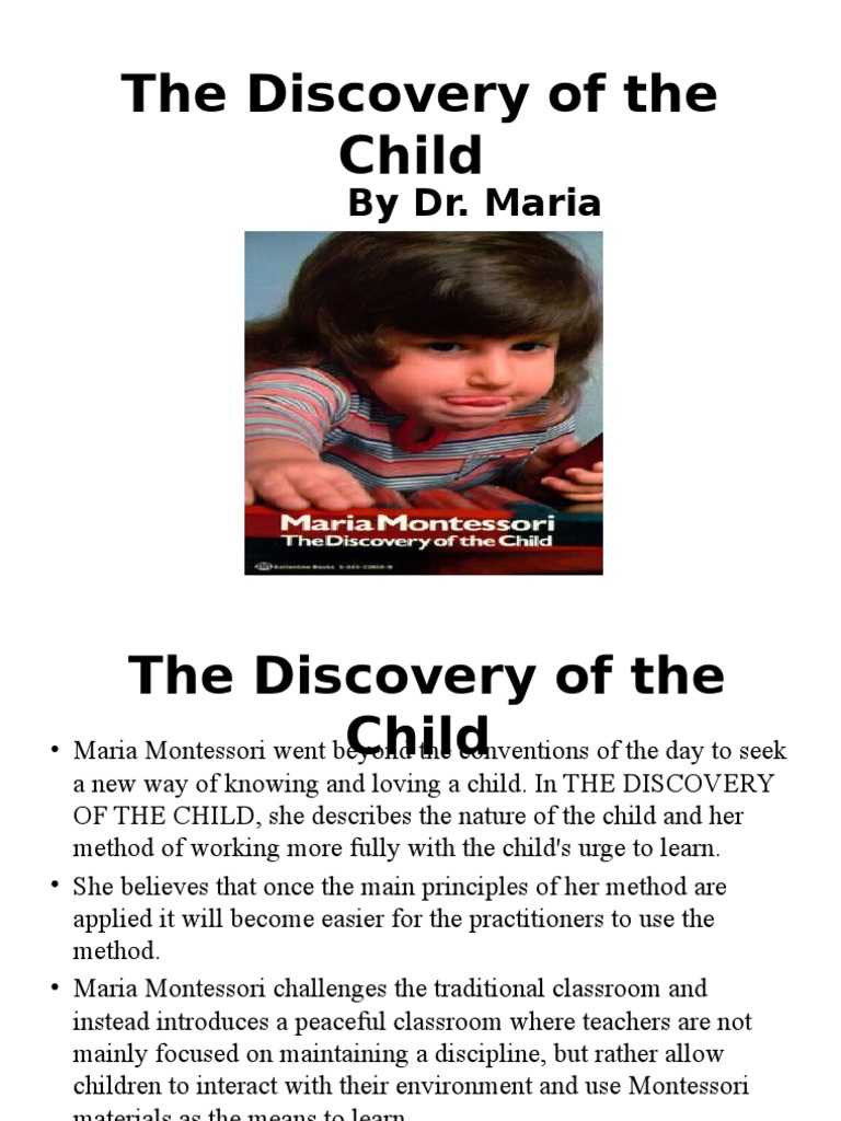 Montessori's Insights on Child Learning | PDF | Montessori Education ...