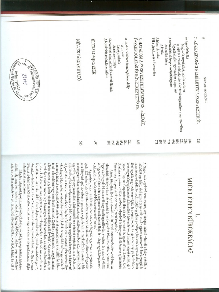 Charles Perrow Szervezetszociológiapdf | PDF