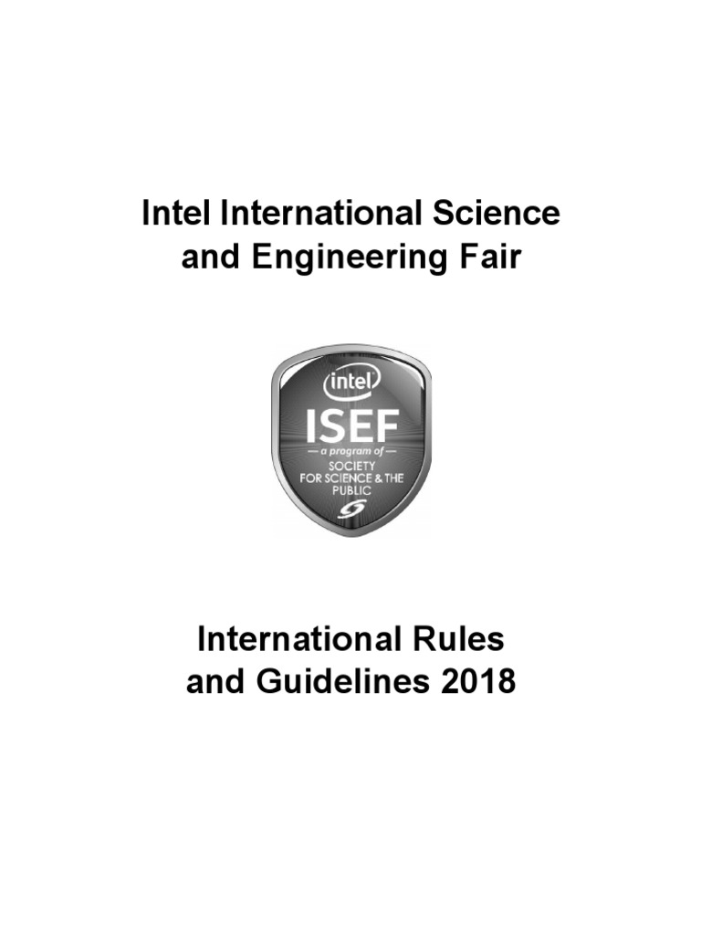 2018 ISEF Rulesbook | PDF | Institutional Review Board | Inquiry