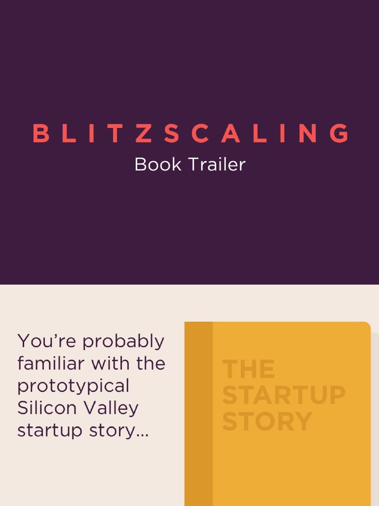 Blitzscaling Book Trailer | PDF