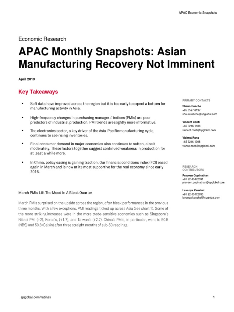 APAC Economy Update | PDF | Fiscal Year | Inflation