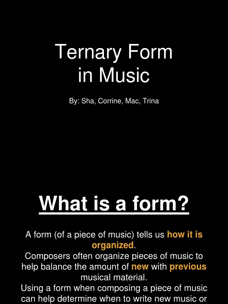 Ternary Form in Music | PDF
