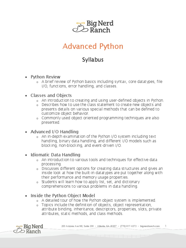 Advance Python Programming | PDF | Object Oriented Programming | Python (Programming Language)