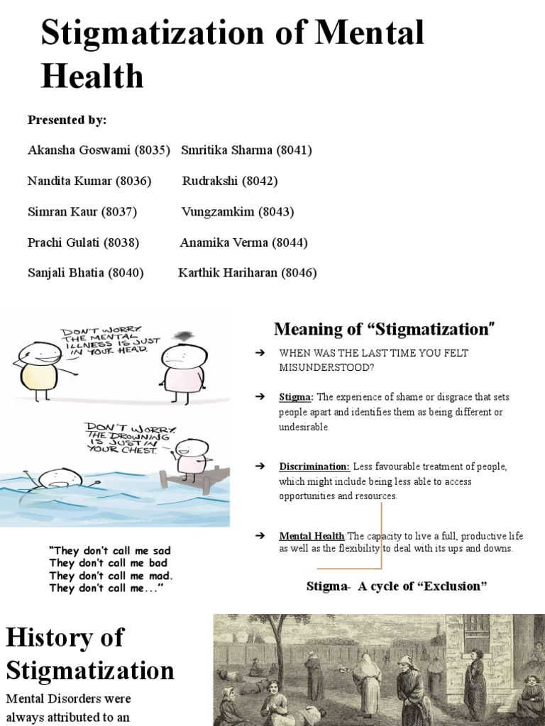 Stigmatization of Mental Health | PDF | Social Stigma | Mental Health