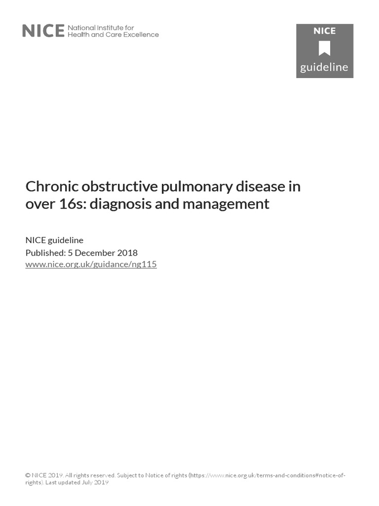 COPD Guide | PDF | Chronic Obstructive Pulmonary Disease | Respiratory ...