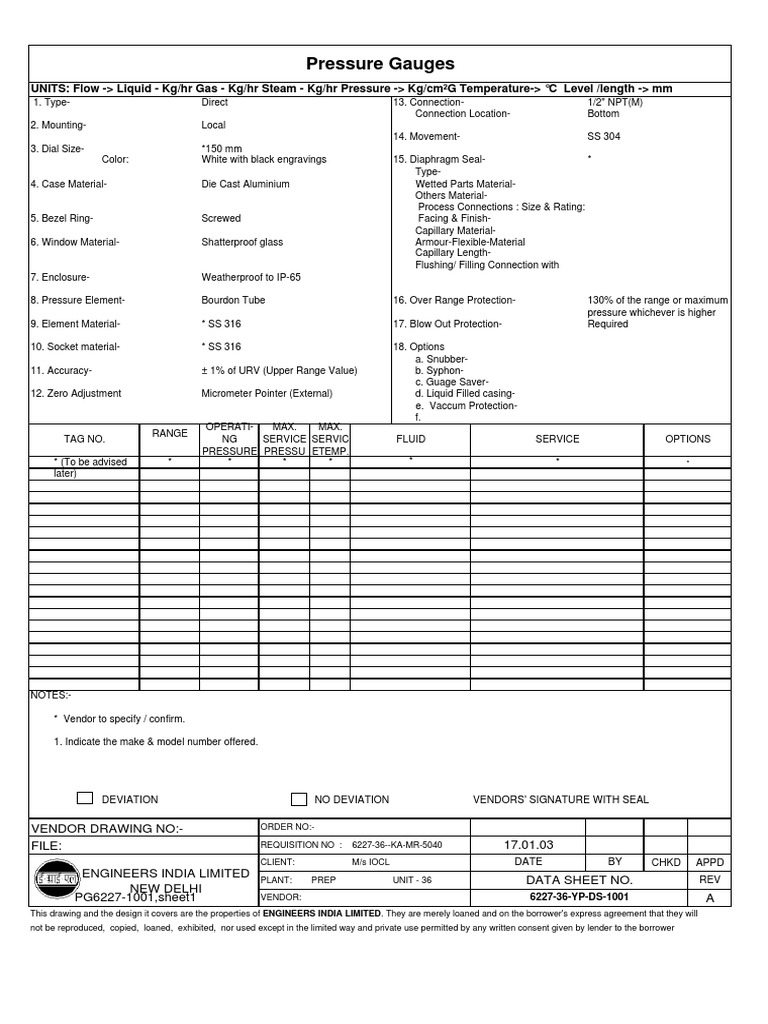 Pressure Gauge | PDF | Pressure Measurement | Gases
