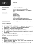Cda II RC I-3 Weekly Plan | PDF | Nature