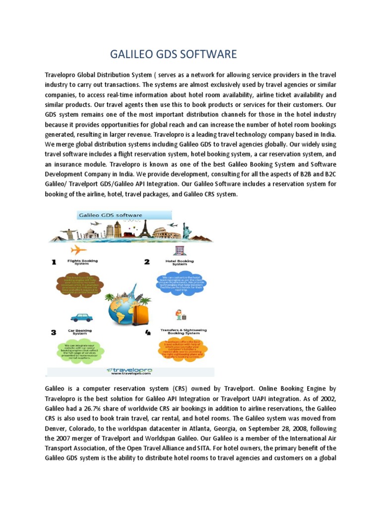 Galileo Gds Software Pdf Travel Agency Internet