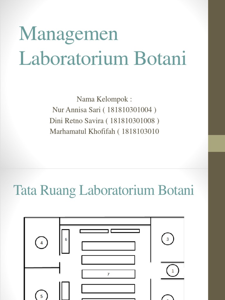 Managemen Laboratorium Botani | PDF