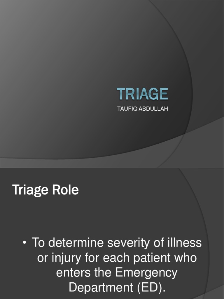 1.triage in House | PDF | Emergency Department | Medicine