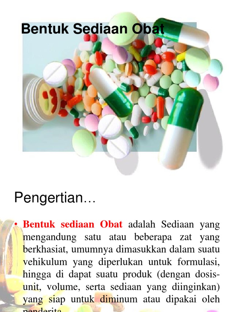 Bentuk Sediaan Obat | PDF
