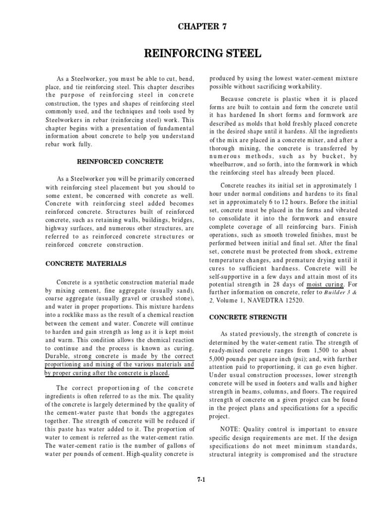 Table 7d1.-U.S. Standard Reinforcing Bars | Download Free PDF ...