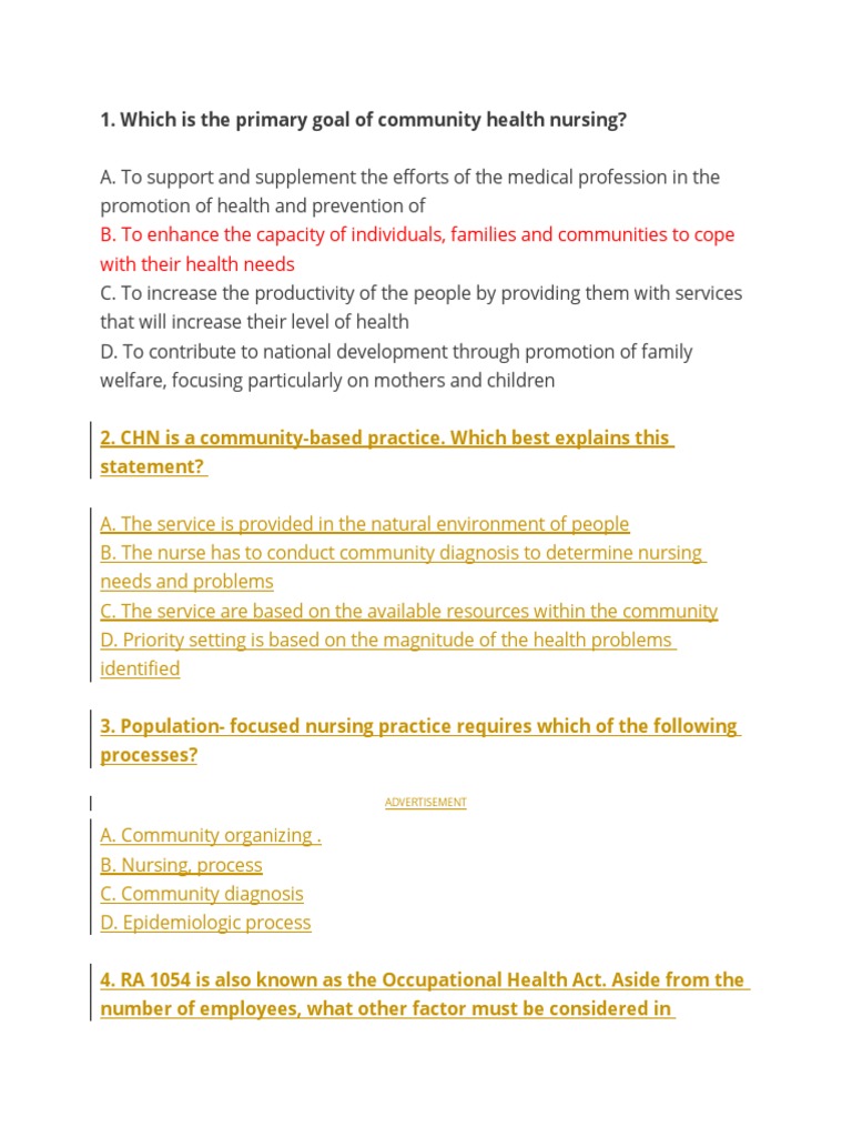 Community Health Nursing - Nurseslabs | PDF | Health Care | Epidemiology