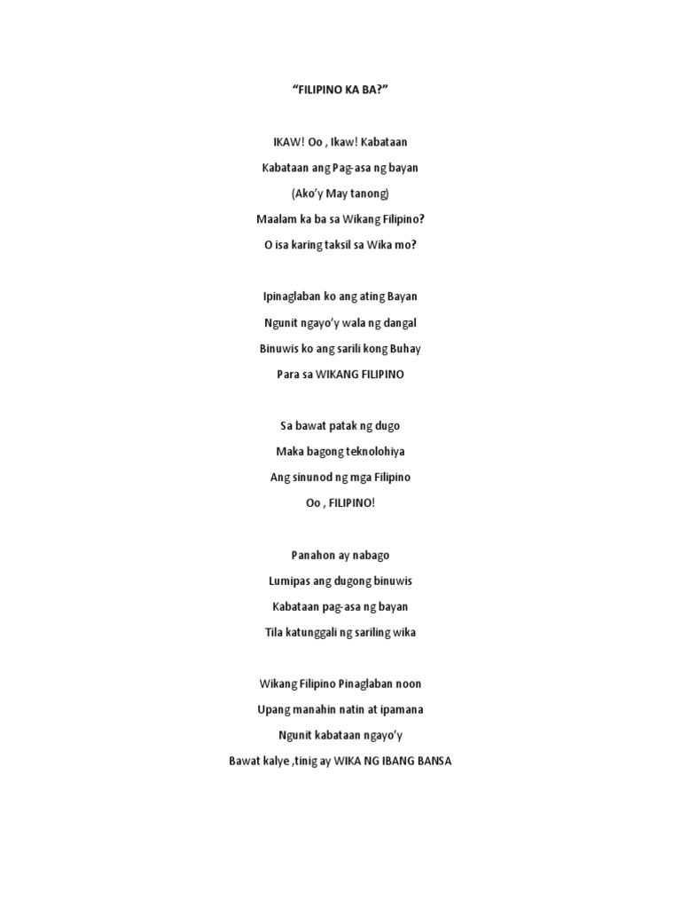 Tula - (Spoken Poetry) By: Christian Mark M. Bautista | PDF