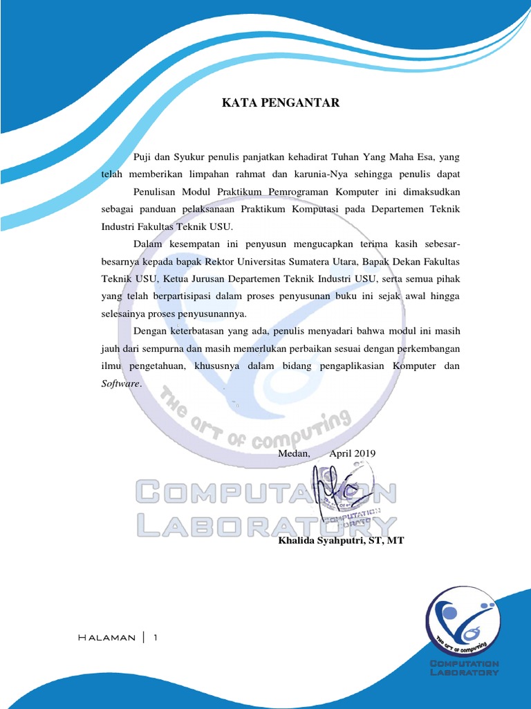 SEJARAH DAN STRUKTUR ORGANISASI LABORATORIUM PEMROGRAMAN KOMPUTER | PDF