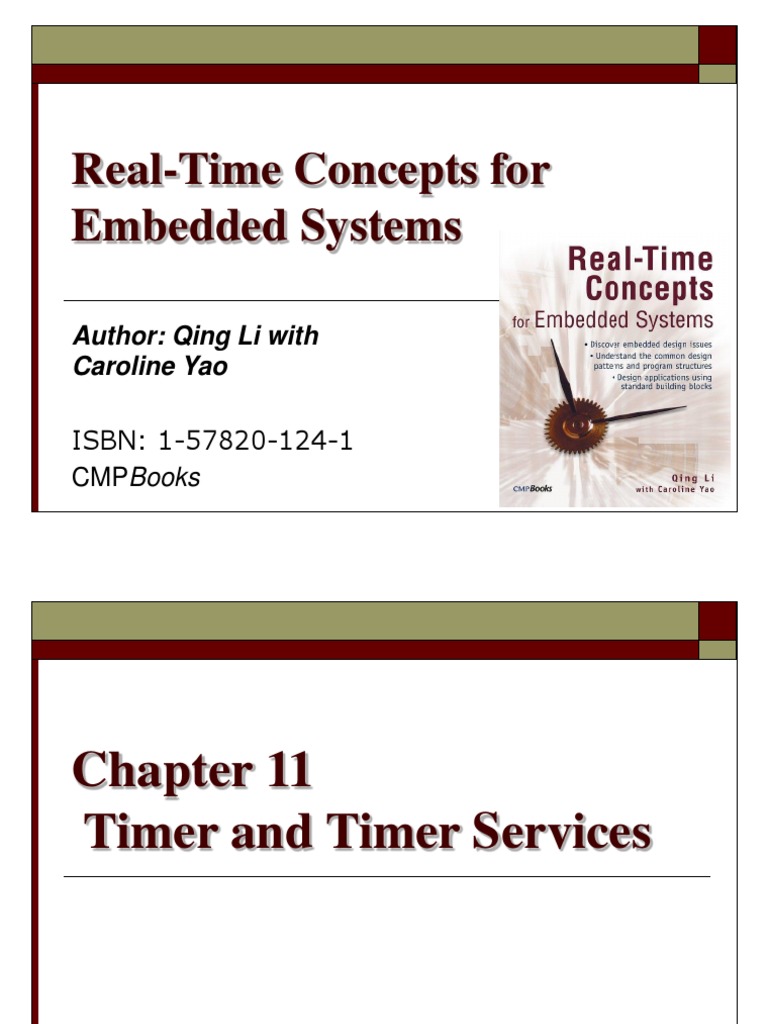 Unit 4 Timers For Embedded | PDF | Timer | Embedded System