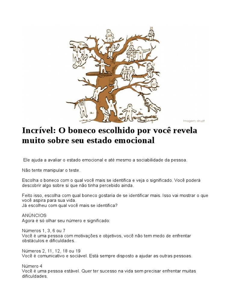 Arvore Dos Sentimentos | PDF | Bem-estar