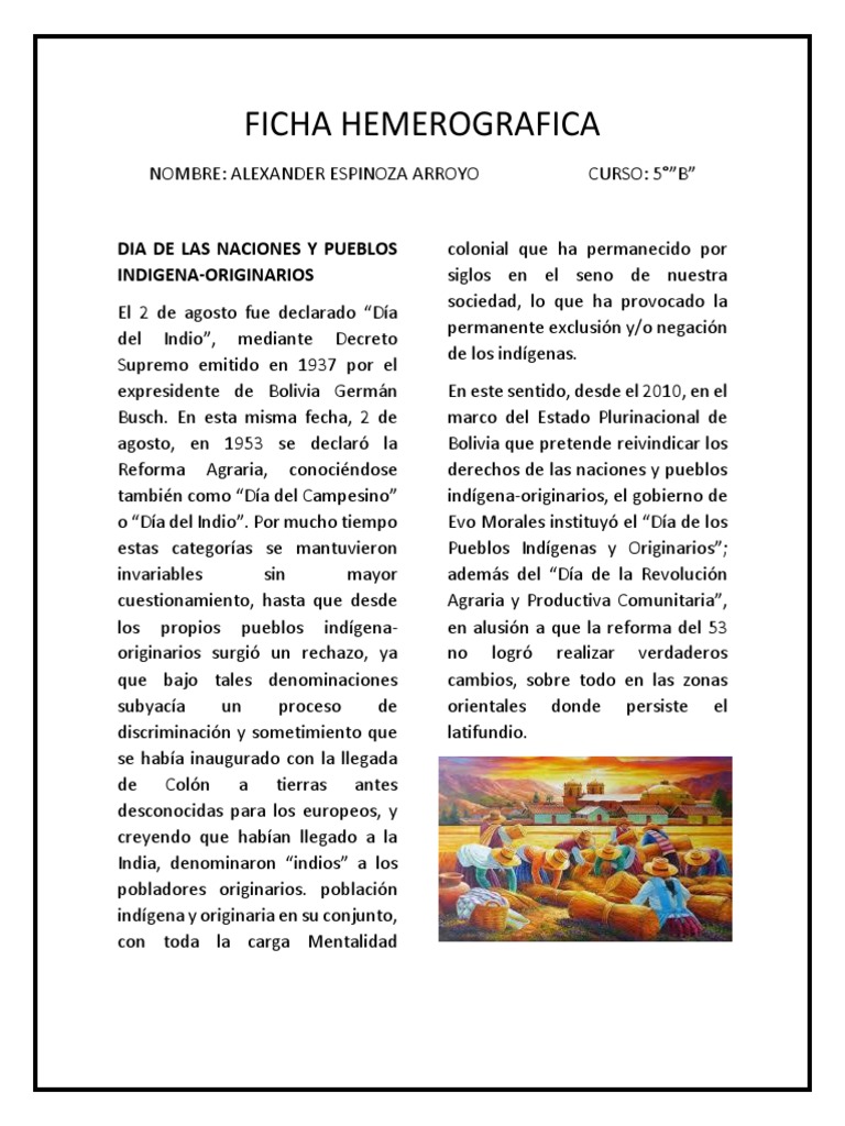 Fichas Hemerografica | PDF | América del Sur | Agitación