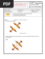 Atividade Simetria | PDF | Geometria Elementar | Simetria