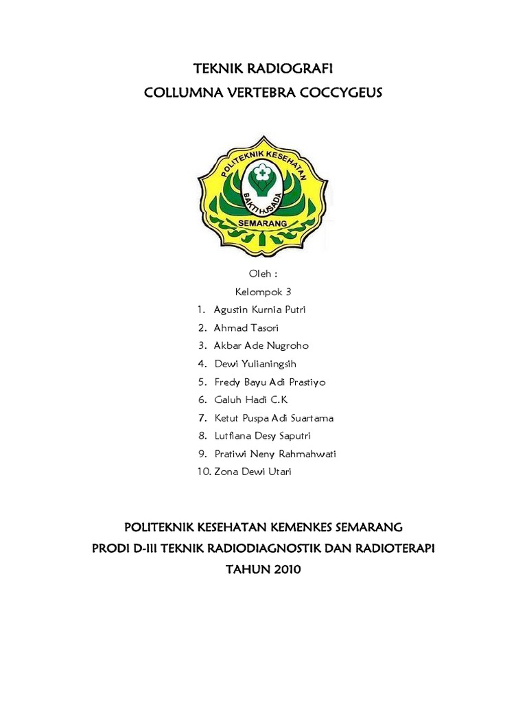 Teknik Radiografi Coccygeus | PDF