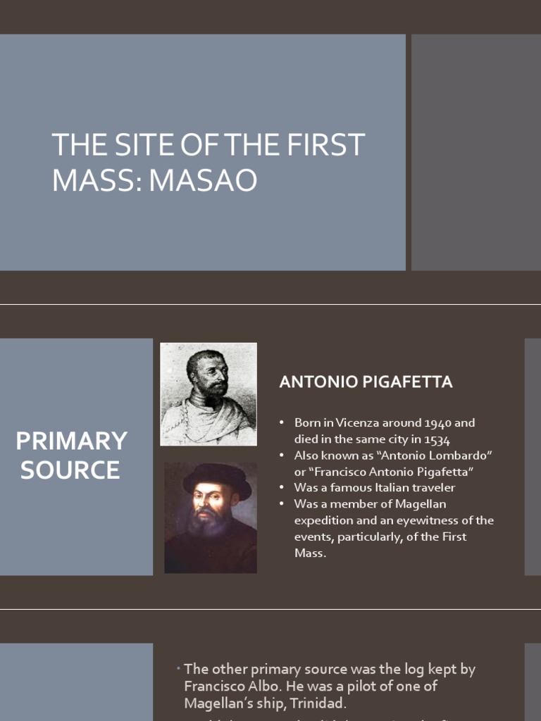 The Site Of The First Mass: Masao | Early Modern Period | Age Of Discovery