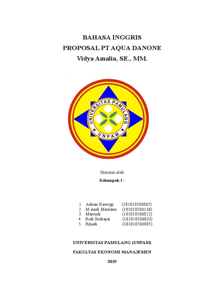 Proposal PT Aqua Danone | PDF | Strategic Management | Swot Analysis