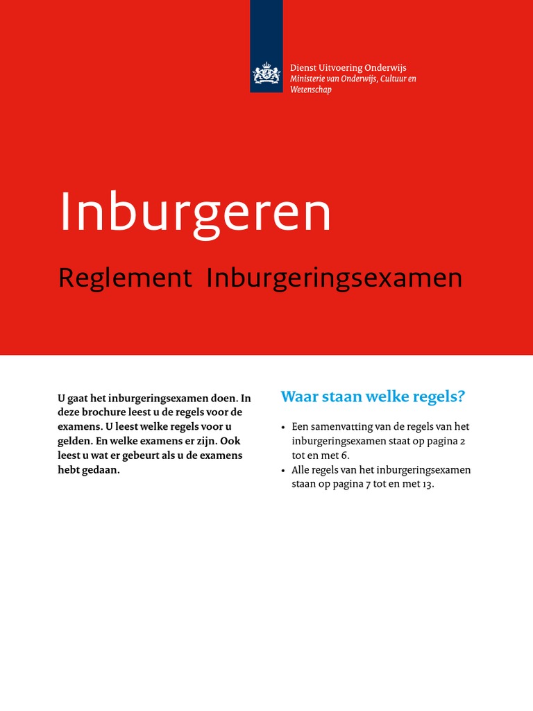 Inburgeren | PDF