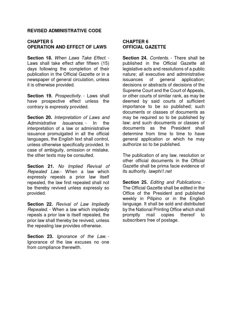 REVISED ADMINISTRATIVE CODE Section 18 - 24 | PDF | Constitutional Law ...