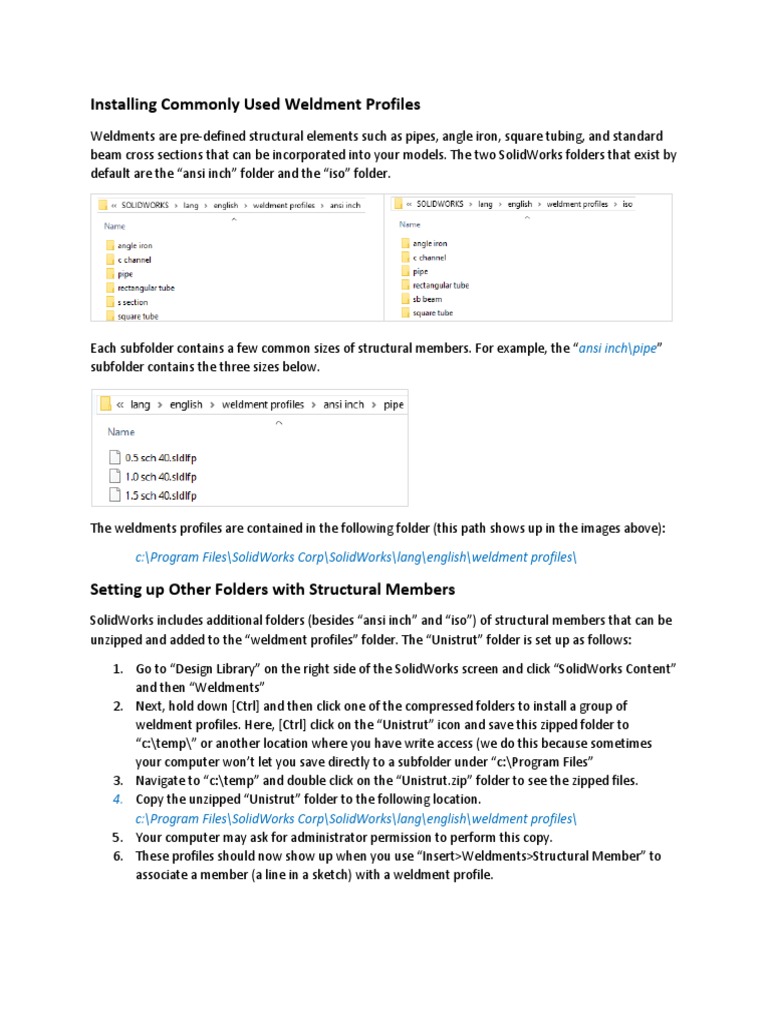 03 Creating Weldment Profile | PDF | Zip (File Format) | Computer File