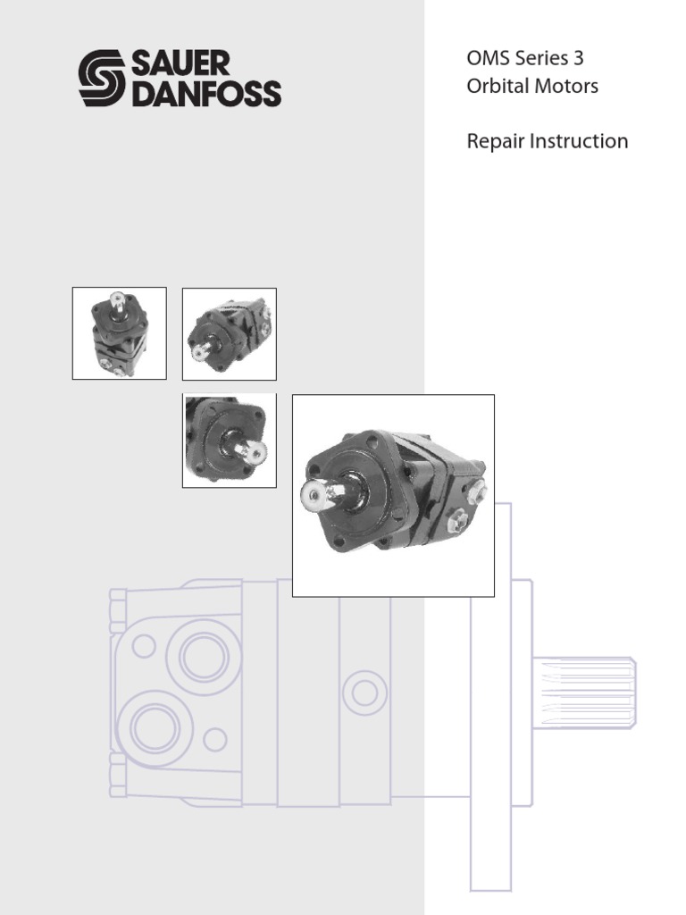 Orbital Motor OMS Repair Instruction | PDF | Valve | Bearing (Mechanical)