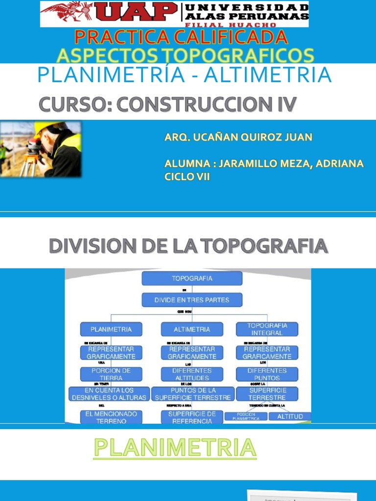 Topografía: Planimetría y Altimetría | PDF | Topografía | Science