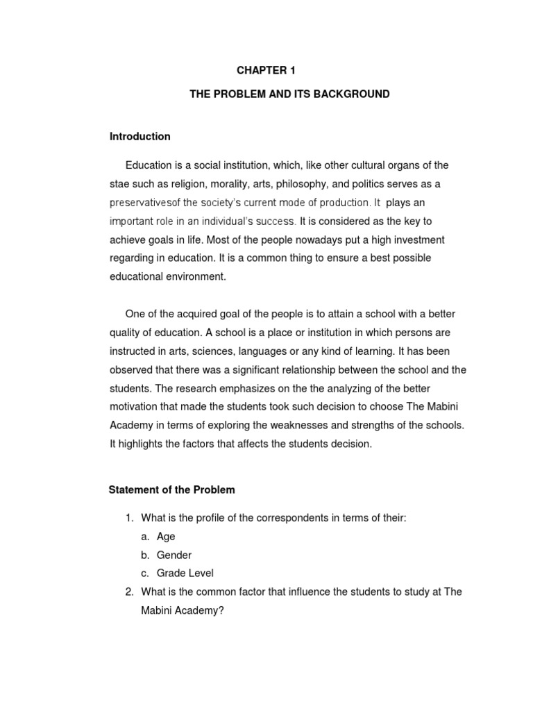 CHAPTER 1 Practical Research | PDF | Goal | Motivation