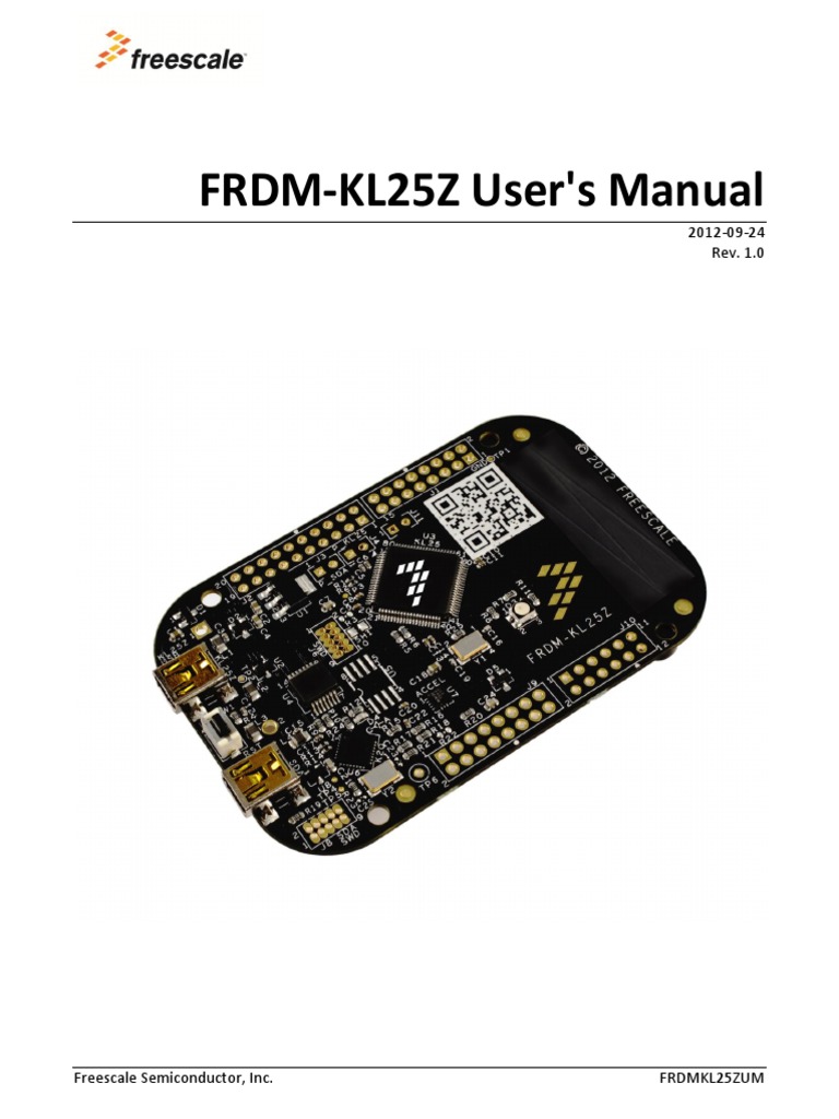 FRDM-KL25Z User's Manual | PDF | Microcontroller | Power Supply