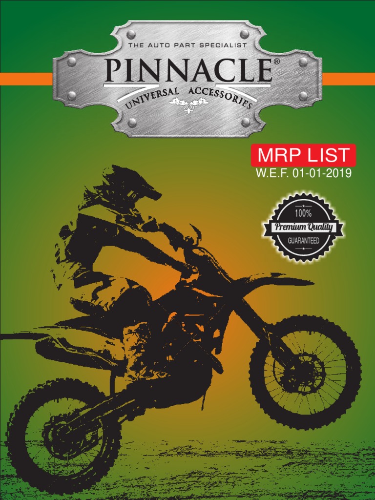 Pinnacle Auto Parts List | PDF | Grey | Blue