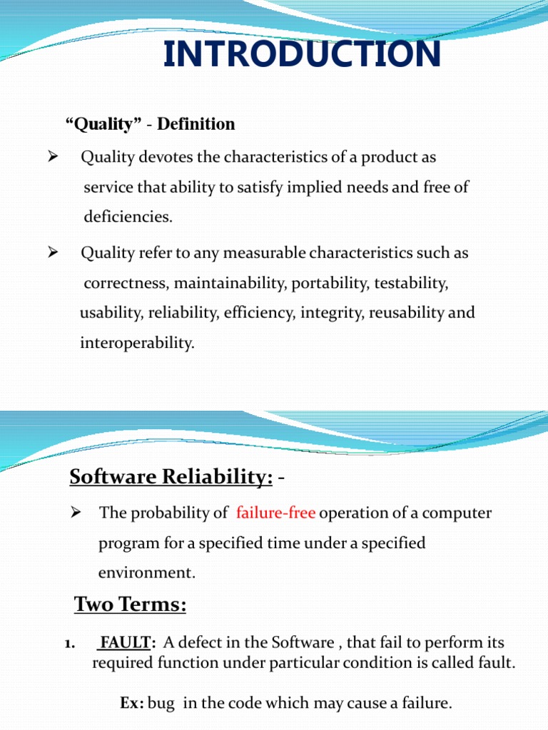 "Quality" - Definition | Download Free PDF | Software Quality | Reliability Engineering