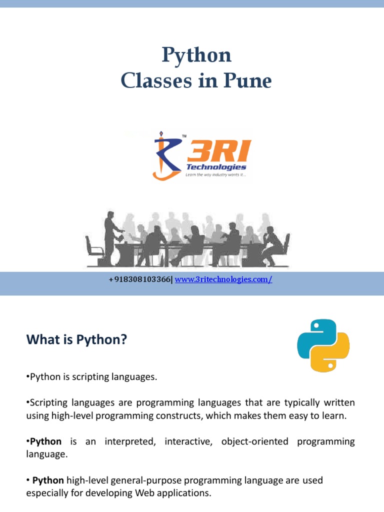 Python Classes in Pune | PDF | Python (Programming Language ...