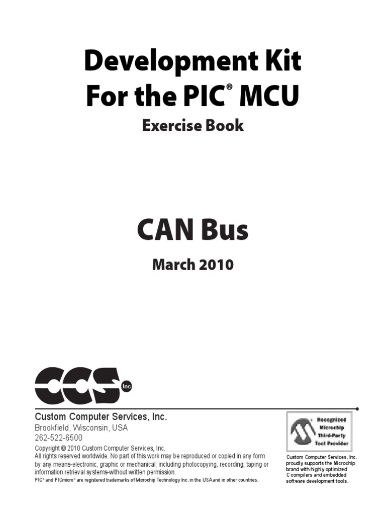 Development Kit For The PIC MCU: Can Bus | PDF | Electrical Connector ...